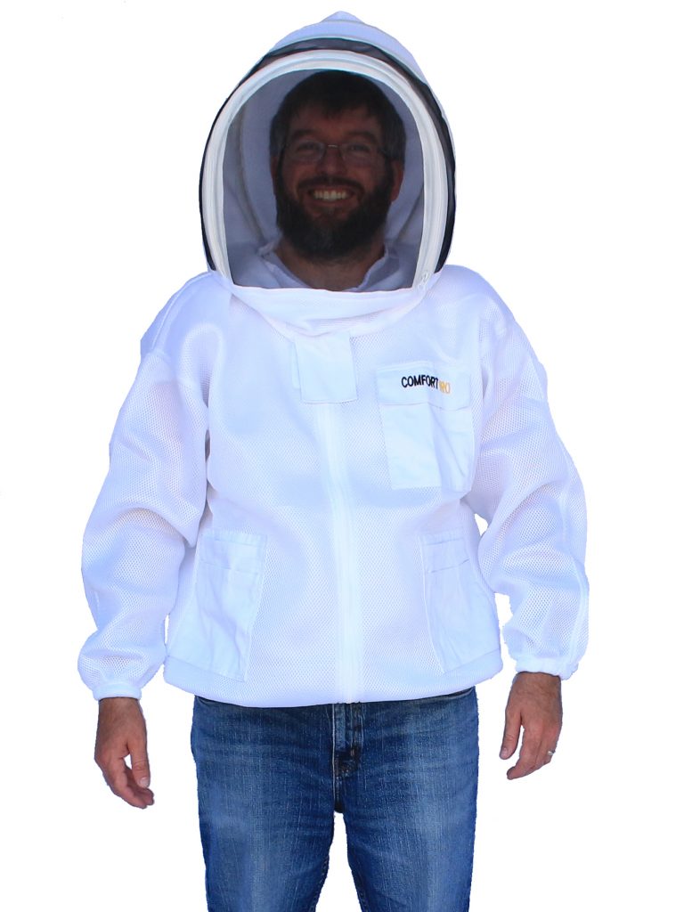Ventilated Beekeeping Jacket With Fencing Veil - ComfortPro