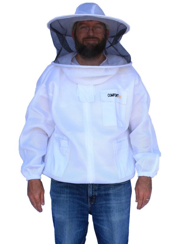 Ventilated Beekeeping Jacket With Round Veil - ComfortPro